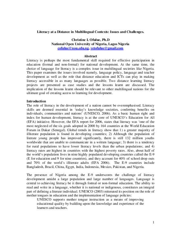 (PDF) Teaching and Learning (Language) at a Distance in a Multilingual ...