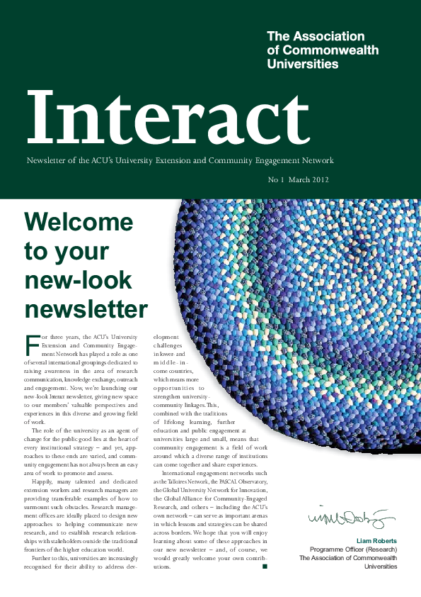 (PDF) Community Action through Research Management : A Case Study