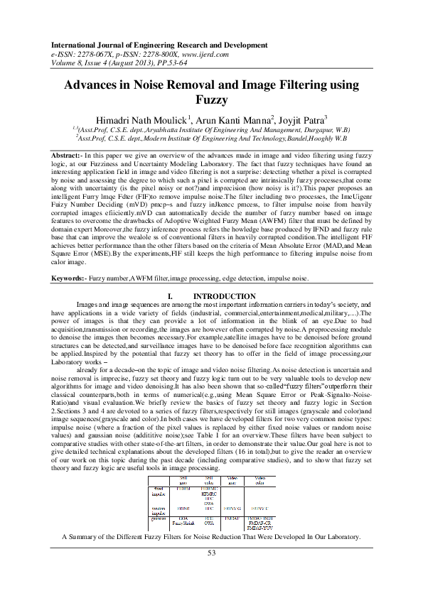 (PDF) International Journal of Engineering Research and Development (IJERD)
