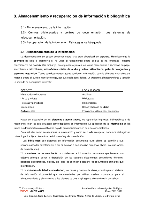 (PDF) Almacenamiento y recuperación de información