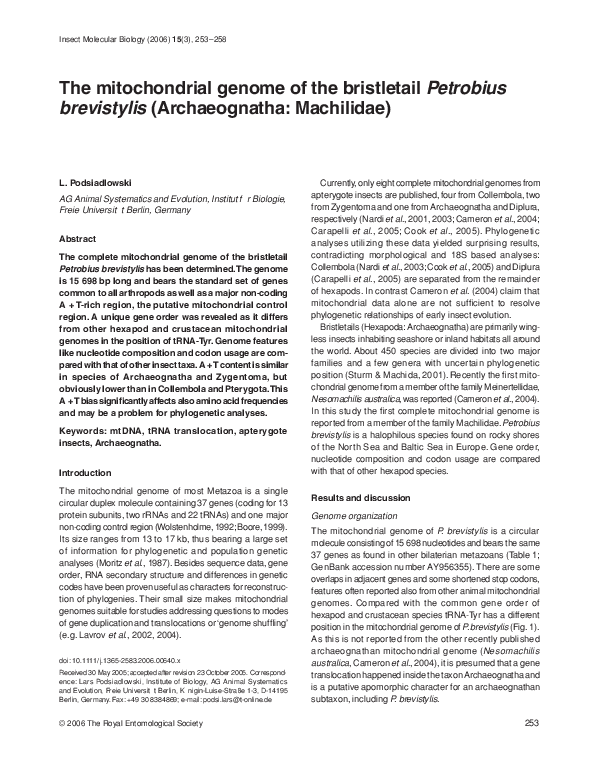 09 Podsiadlowski 2006 Petrobius