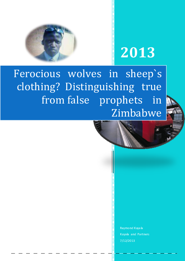 Ferocious Wolves in sheep clothing distinguishimg true from false ...