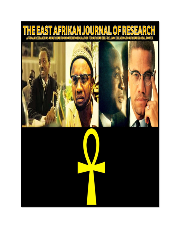 (PDF) The Journal of East Afrikan Research