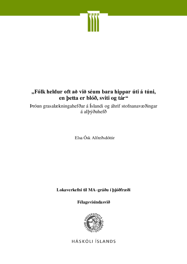 (PDF) MA-ritgerð. Grasalækningahefð á Íslandi