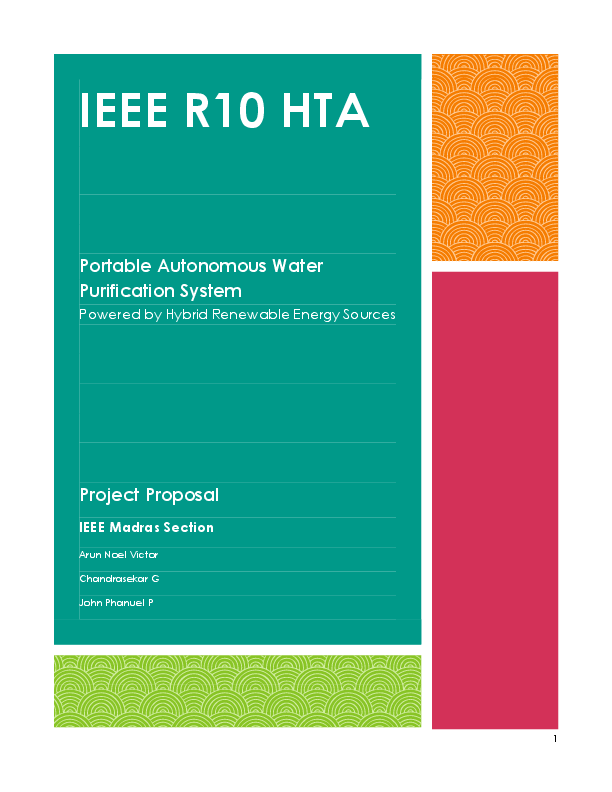 (PDF) IEEE R10 HTA Portable Autonomous Water Purification System