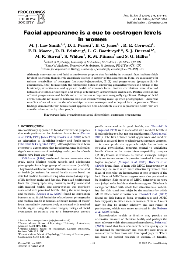 Pdf Maternal Tendencies In Women Are Associated With Estrogen Levels