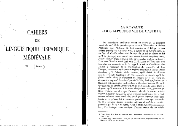 (PDF) La royauté sous Alphonse VIII de Castille