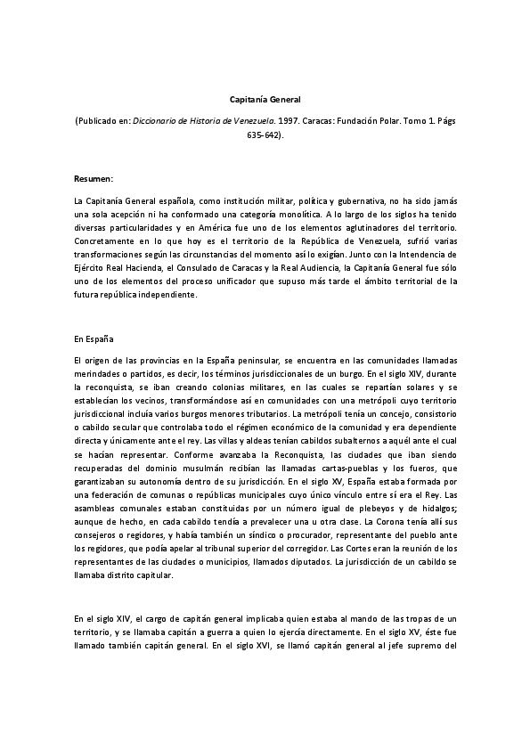 (PDF) Capitanía General