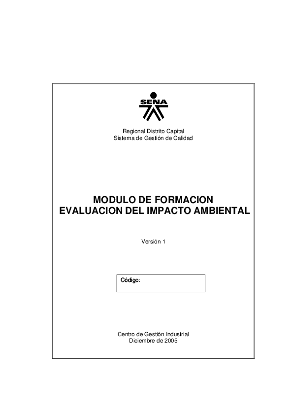 (PDF) Modulo 1 evaluacion ambiental