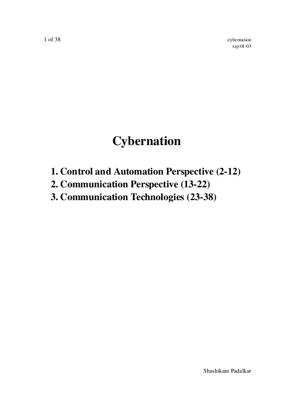 (PDF) Cybernation