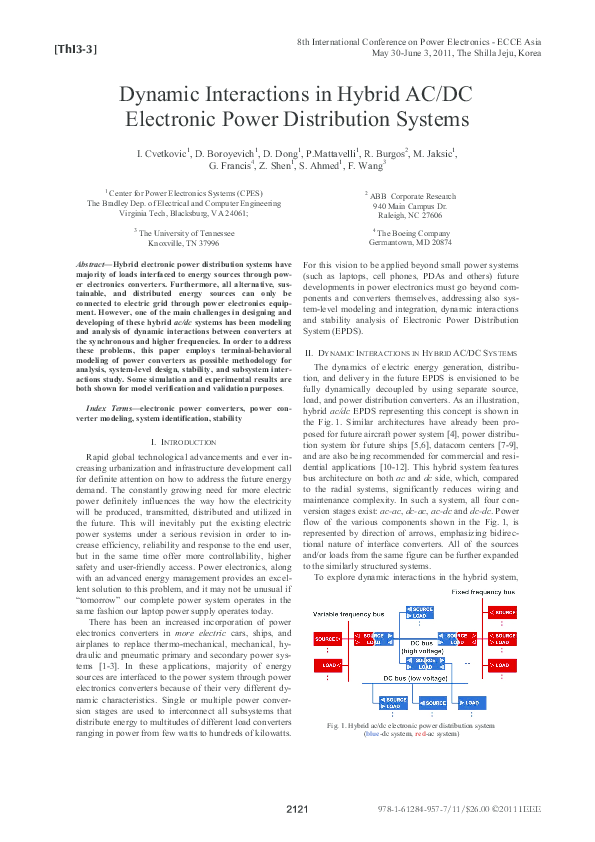 (PDF) Electronic Power Distribution Systems