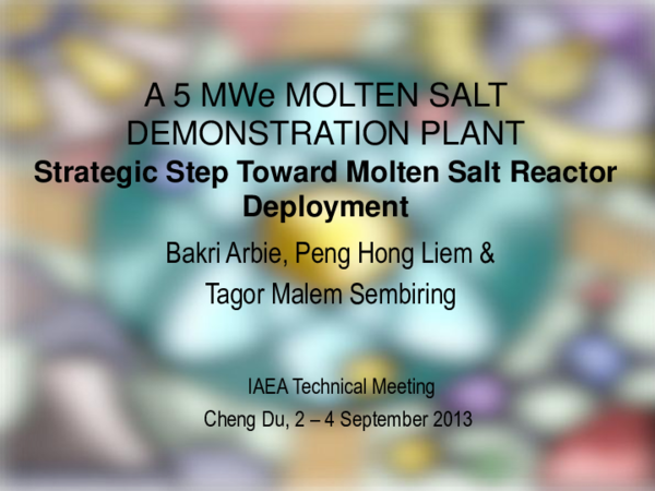 (PPT) 5 MWe Molten Salt Demo Plant