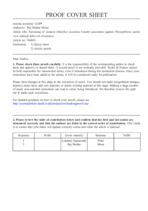 (PDF) PROOF COVER SHEET