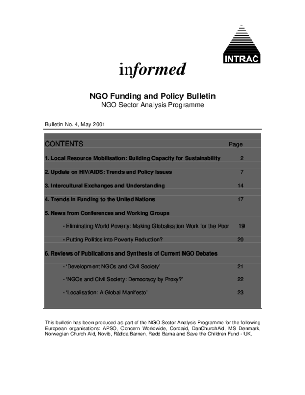 (PDF) Local Resource Mobilisation Building Capacity for Sustainability ...