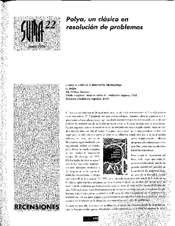 (PDF) George polya heuristica moderna