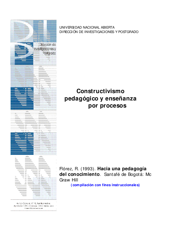 (PDF) Constructivismo Pedagogico y Ensenanza por Proceso