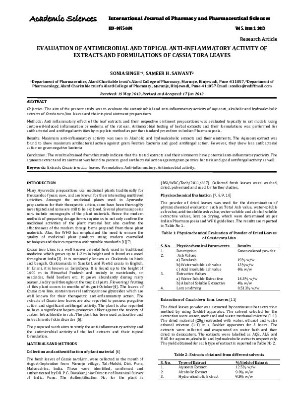 (PDF) Research Article EVALUATION OF ANTIMICROBIAL AND TOPICAL ANTI ...