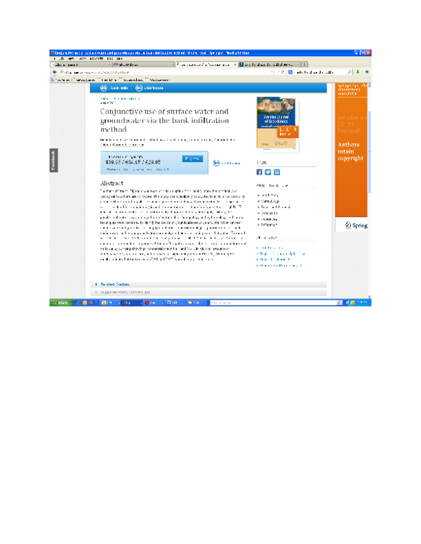 (DOC) Conjunctive use of surface water and groundwater via the bank ...