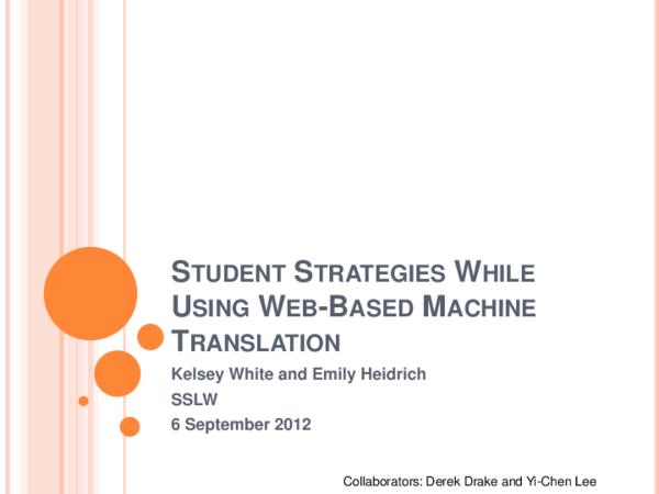 (PDF) Web-Based Machine Translation: Students' Beliefs and Behaviors