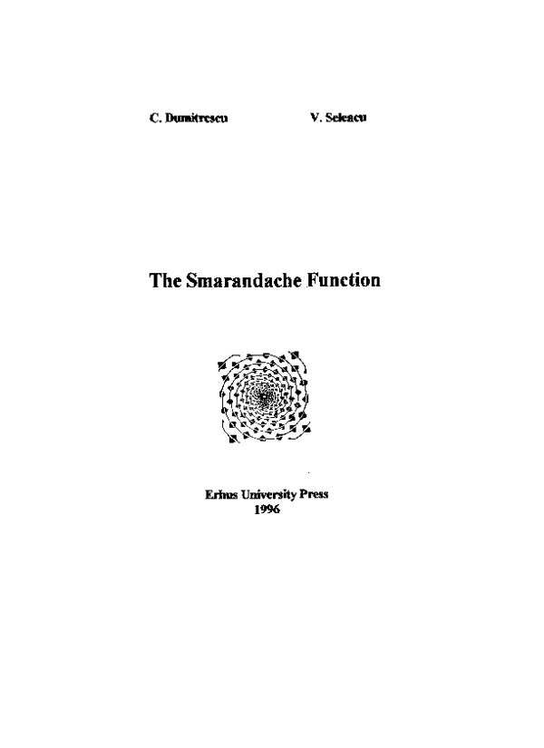 (PDF) The Smarandache Function
