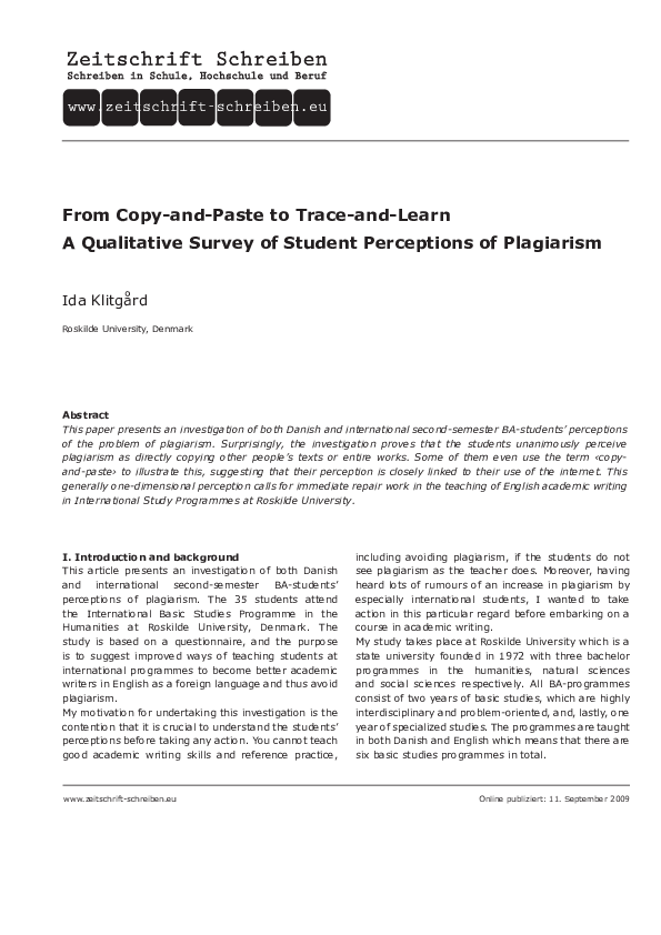 (PDF) From Copy-and-Paste to Trace-and-Learn A Qualitative Survey of Student Perceptions of ...