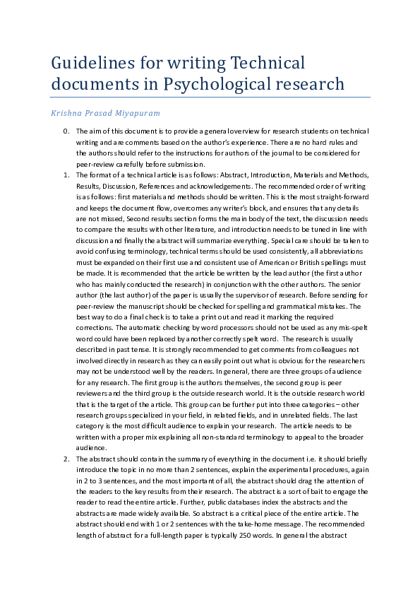 Example Of A Guideline Document