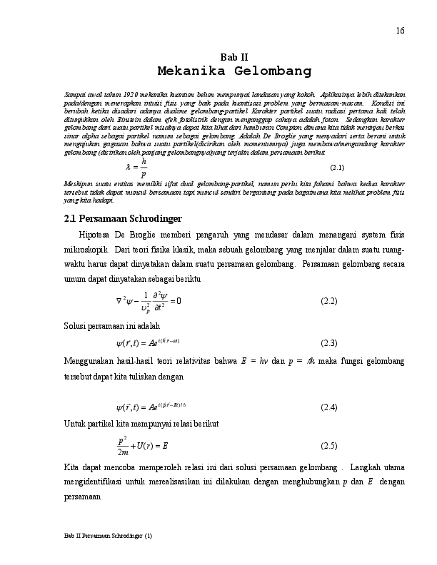 (PDF) Mekanika Gelombang