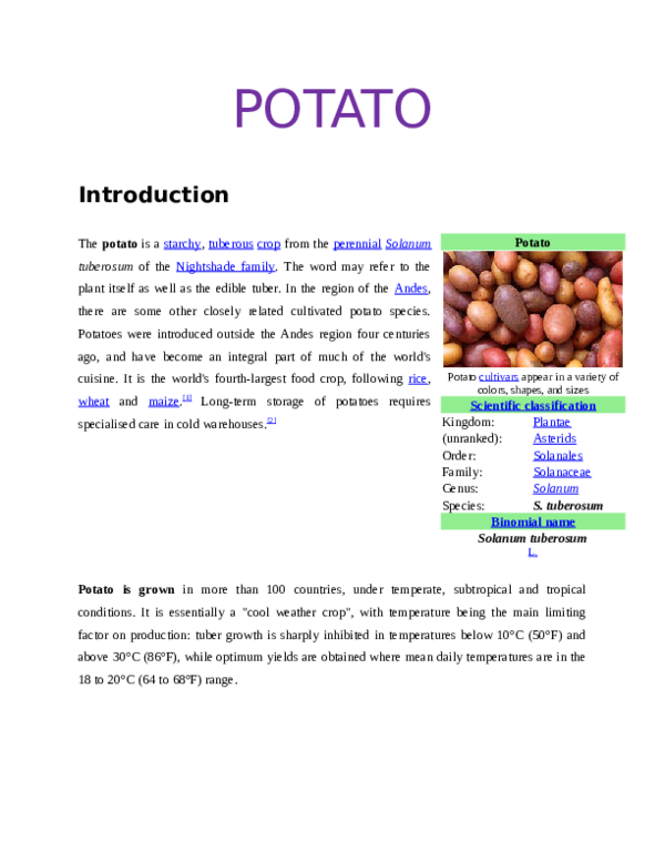 (DOC) POTATO