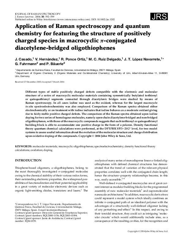 (PDF) JOURNAL OF RAMAN SPECTROSCOPY