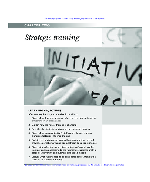(PDF) CHAPTER TWO Strategic training LEARNING OBJECTIVES