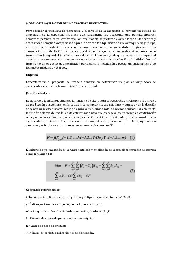 (PDF) MODELO DE AMPLIACION DE LA CAPACIDAD PRODUCTIVA