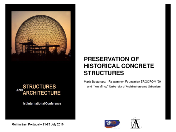 (PPT) Preservation of historical concrete structures