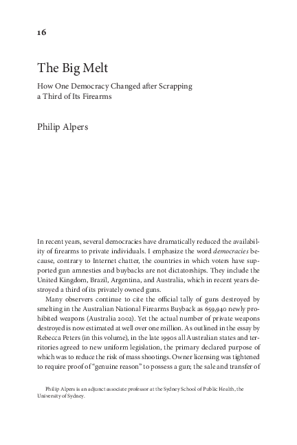 (PDF) The Big Melt: How One Democracy Changed after Scrapping a Third ...