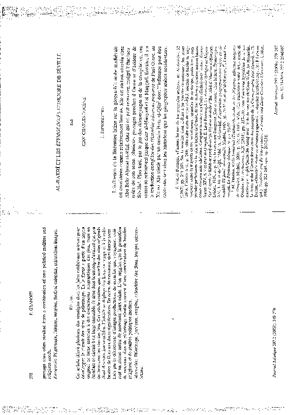 (PDF) Al-Bakrī et les Étymologies d'Isidore de Séville