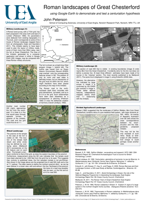 (PDF) Roman landscapes of Great Chesterford: using Google Earth to ...