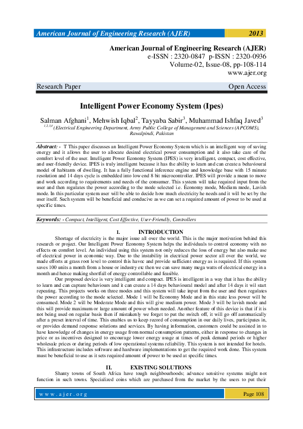 (PDF) American Journal of Engineering Research (AJER) | American ...