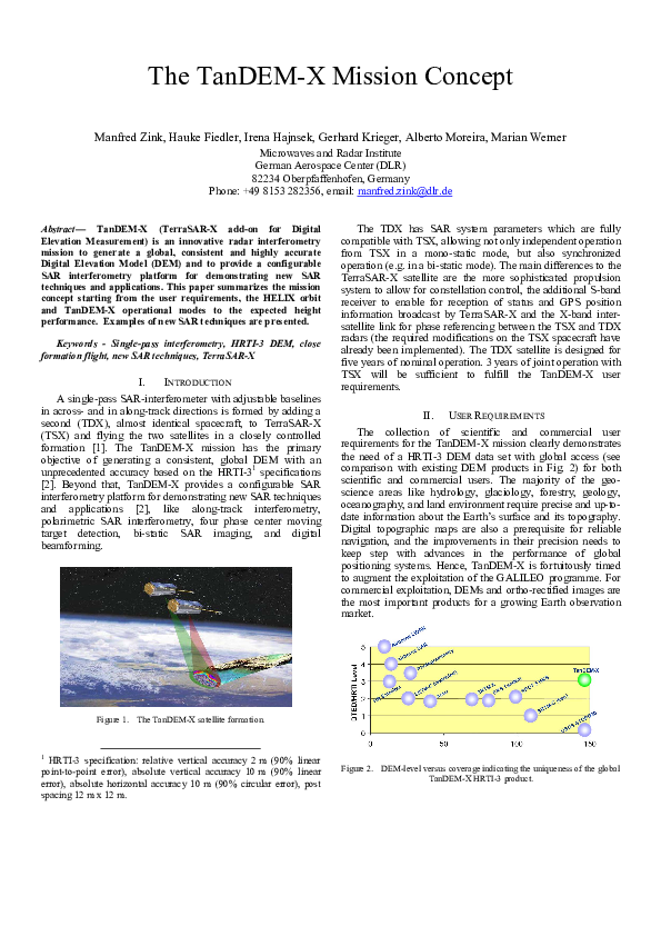 (PDF) The TanDEM-X Mission Concept