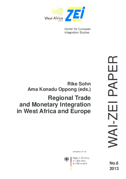 (PDF) WAI-ZEI Paper No.6: Regional Trade and Monetary Integration in ...