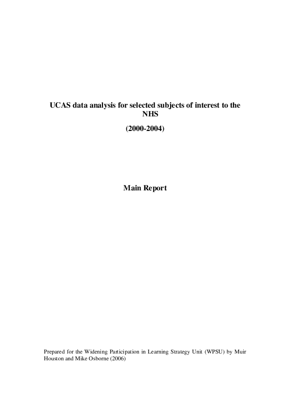 (PDF) NHS main report