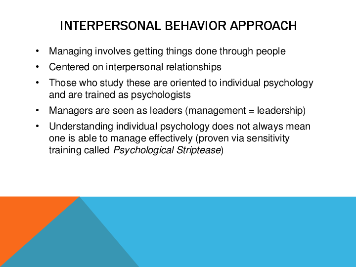 (PPT) Interpersonal behavior approach