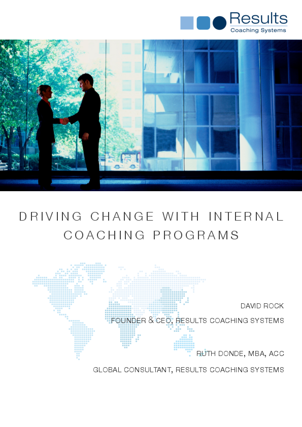 (PDF) Driving Organisational Change with Internal Coaching Programs