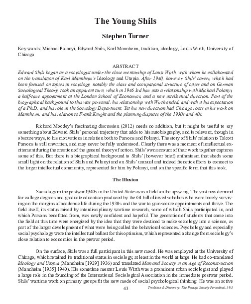 (PDF) The Young Shils