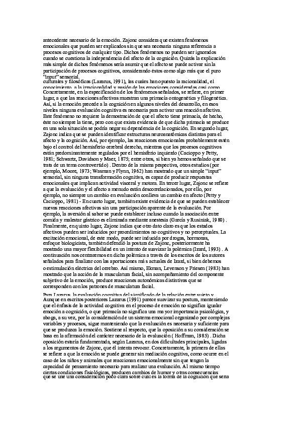 Doc Cognicion Y Emocion