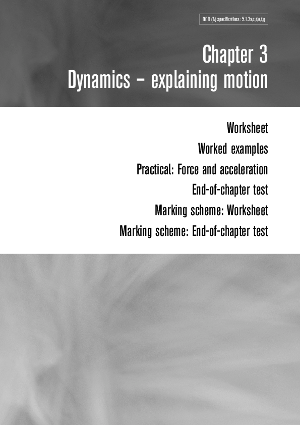 (PDF) Dynamics - explaining motion