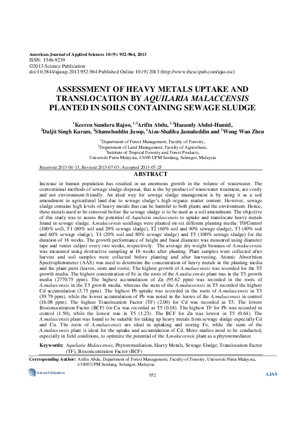 (PDF) IWK sludge Problem