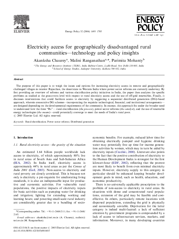 (PDF) Paper in Energy Policy