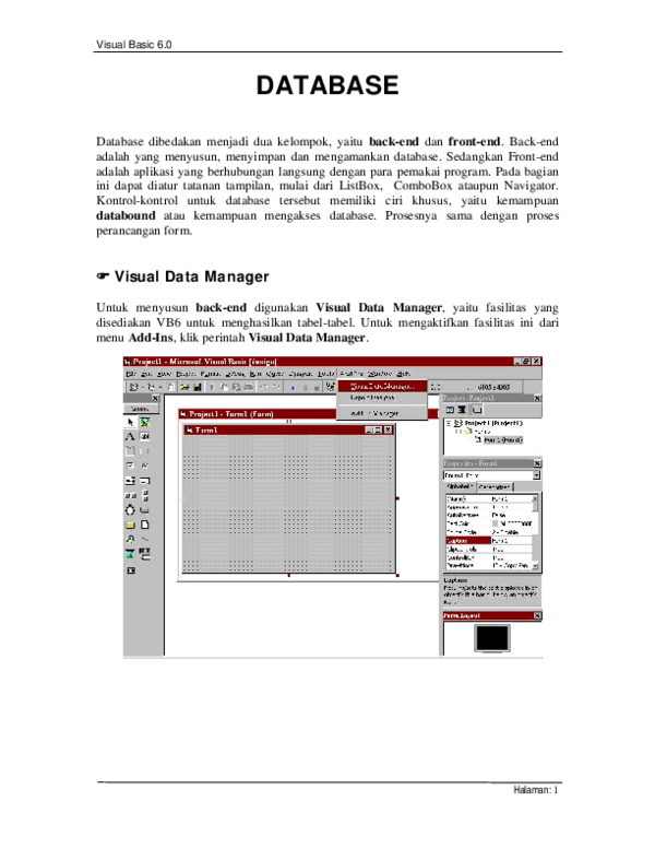 (PDF) Memakai Tabel MS Access