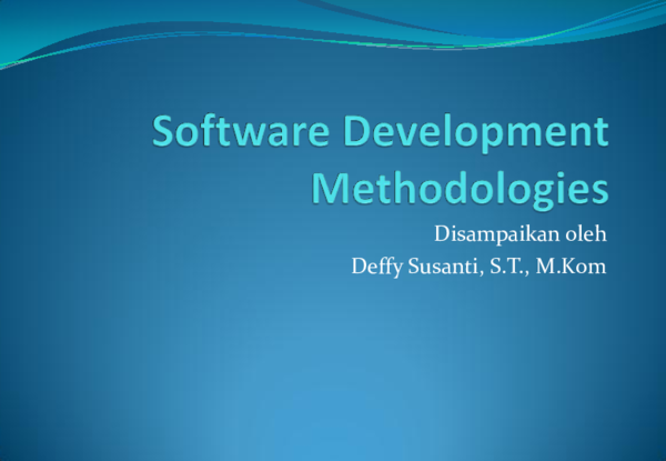 (PPT) Software Development Methodologies