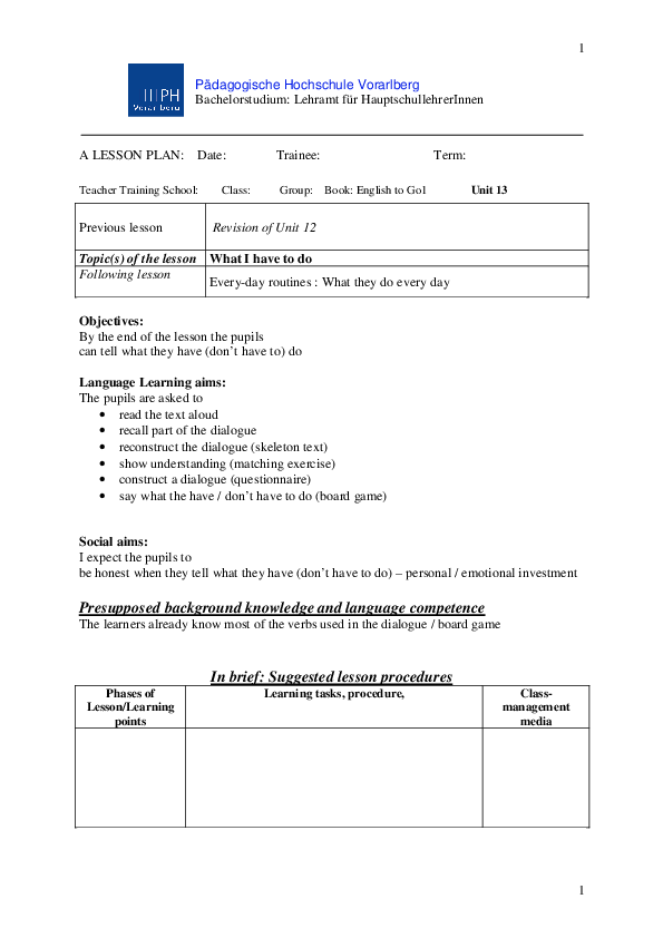 (PDF) Lesson plan speaking