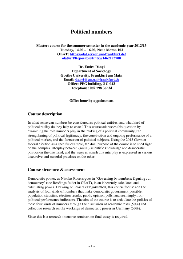(DOC) Political numbers